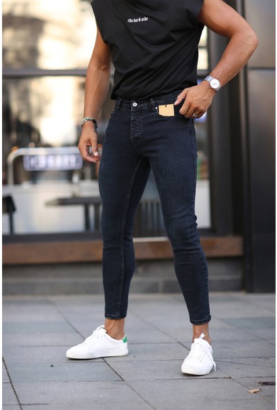Erkek Slimfit Siyah Kot Pantolon Erkek Slimfit Siyah Kot Pantolon