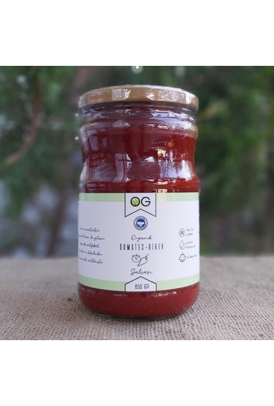 Organik Tuzsuz Domates-Biber Salçası 650 gr Organik Tuzsuz Domates-Biber Salçası 650 gr