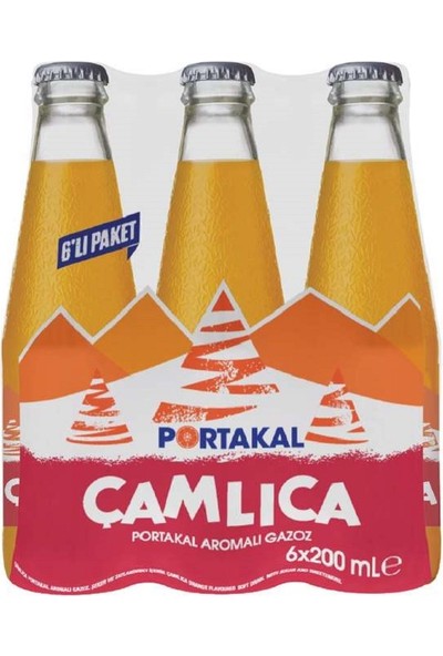 Çamlıca Portakal Aromalı Gazoz 6 x 200 ml Çamlıca Portakal Aromalı Gazoz 6 x 200 ml
