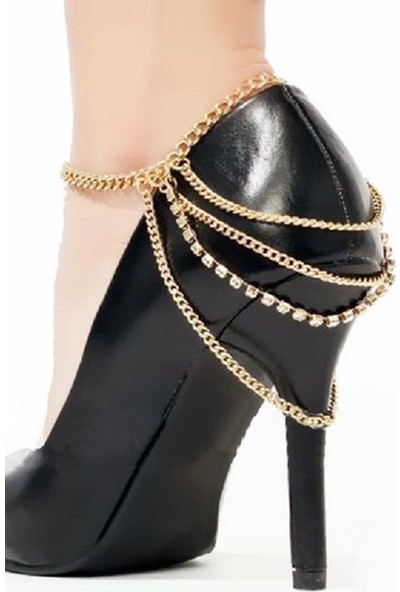 BMD Taş Süslemeli Renk Zincir - Silver BMD Taş Süslemeli Renk Zincir - Silver