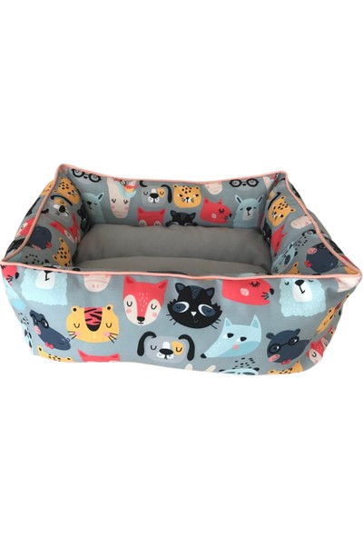 Pet Comfort Kedi Köpek Yatağı Renkli Otantik Desenli Small 52 x 38 x 20 cm Pet Comfort Kedi Köpek Yatağı Renkli Otantik Desenli Small 52 x 38 x 20 cm
