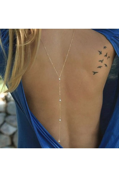 Takıconcept Altın Renk Top Zincirli Sırt Kolyesi Vücut Aksesuarı Takıconcept Altın Renk Top Zincirli Sırt Kolyesi Vücut Aksesuarı