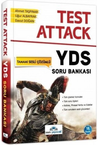 Yds Test Attack Soru Bankası - Irem Yayınları Yds Test Attack Soru Bankası - Irem Yayınları