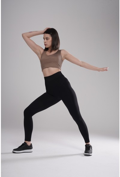 Mdz Collectıon Büyük Beden Yüksek Toparlayıcı Bel Siyah Fitilli Spor Tayt Mdz Collectıon Büyük Beden Yüksek Toparlayıcı Bel Siyah Fitilli Spor Tayt