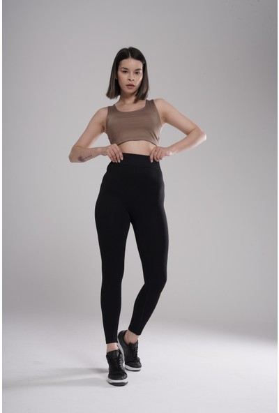 Mdz Collectıon Büyük Beden Yüksek Toparlayıcı Bel Siyah Fitilli Spor Tayt Mdz Collectıon Büyük Beden Yüksek Toparlayıcı Bel Siyah Fitilli Spor Tayt