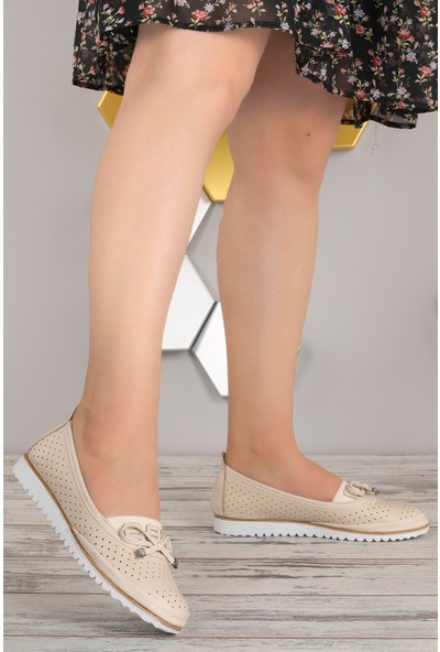 Woggo Cns 015 Cilt Günlük Kadın Babet Ayakkabı