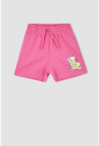 DeFacto Kız Çocuk İnce Kumaş Şort X8197A622SM