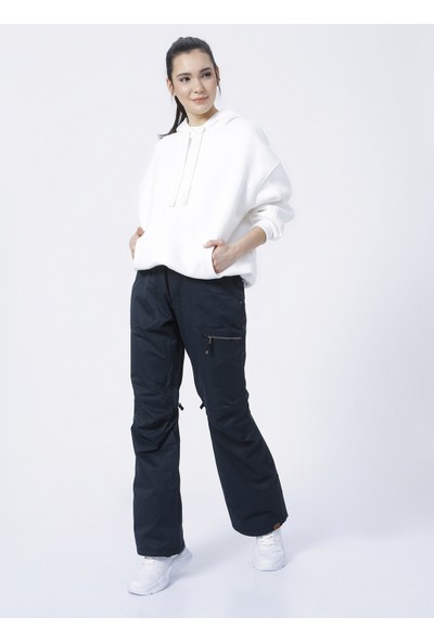 Quiksilver Nadia Pt Normal Kalıp Standart Kalıp Düz Siyah Kadın Kayak Pantolonu