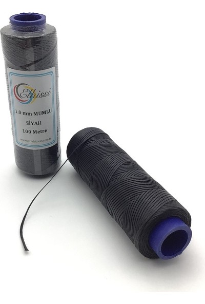Erdal Ticaret Mumlu Ip (1mm, 100MT, Color Siyah) Erdal Ticaret Mumlu Ip (1mm, 100MT, Color Siyah)