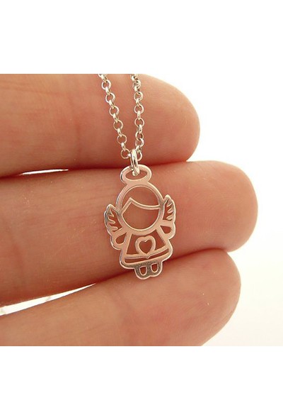 Dmn Melek 925 Ayar Gümüş Kolye