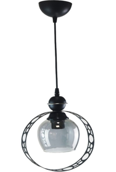 Öztürk Avize Öztürk Halka Siyah Tekli Avize