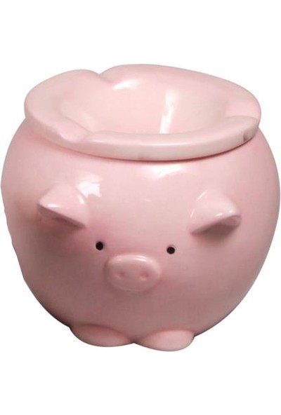 Bek Tobacco Saloon Seramik Ev Küllüğü Pig Tasarım Siyah 13CM Bek Tobacco Saloon Seramik Ev Küllüğü Pig Tasarım Siyah 13CM