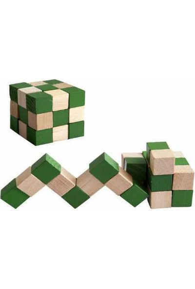Yılan Küp Ahşap Puzzle