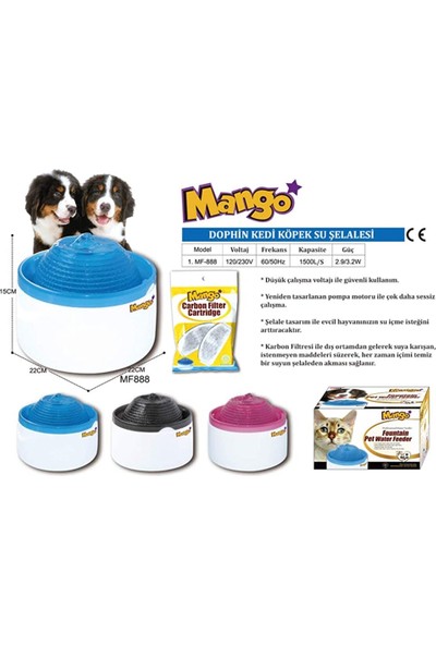 Berlin Shop Dophin Kedi Köpek Su Şelalesi