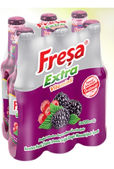 Freşa Extra Karadut Aromalı Maden Suyu 6'lı 200 ml