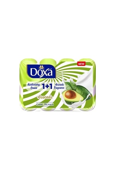 Doxa Ecopack Nemlendirici Kremli Güzellik Sabunu Bakım Serisi – Avokado Kokulu 4X85 gr 24'lü