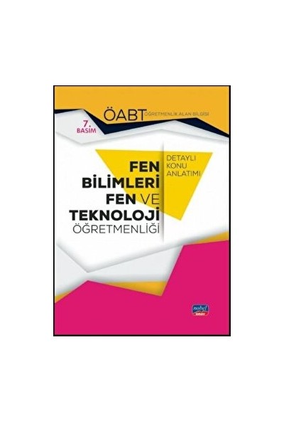 Nobel Sınav Yayınları Öabt Fen Bilimleri ve Teknoloji Öğretmenliği Konu Anlatımı Nobel Sınav Yayınları Öabt Fen Bilimleri ve Teknoloji Öğretmenliği Konu Anlatımı