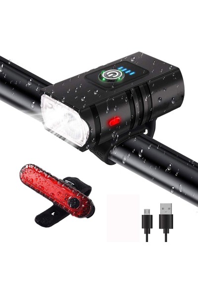 Janae USB Şarj Edilebilir Bisiklet Işık Seti - Siyah (Yurt Dışından) Janae USB Şarj Edilebilir Bisiklet Işık Seti - Siyah (Yurt Dışından)