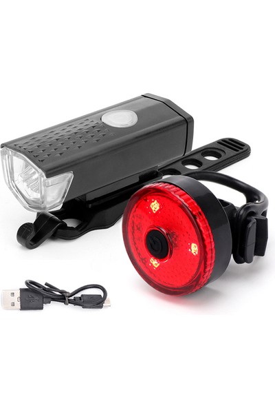 Janae USB Şarj Edilebilir LED Bisiklet Işık Seti - Siyah (Yurt Dışından) Janae USB Şarj Edilebilir LED Bisiklet Işık Seti - Siyah (Yurt Dışından)