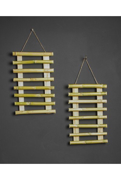 Natural Wood Work Bambu Ahşap Dekoratif Tasarım 2' Li Çiçeklik Raf Saksı Standı Natural Wood Work Bambu Ahşap Dekoratif Tasarım 2' Li Çiçeklik Raf Saksı Standı