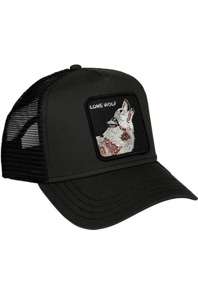 HS Hayvan Figürlü Fileli Siyah Şapka