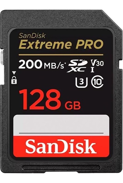 Sandisk Extreme Pro 128GB 200MB/S Sdxc Hafıza Kart Sandisk Extreme Pro 128GB 200MB/S Sdxc Hafıza Kart
