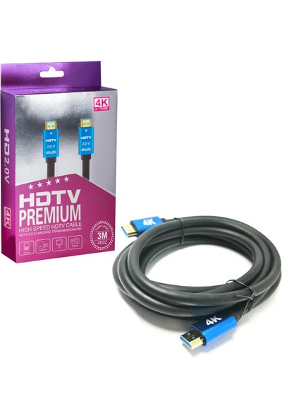 Seenergy HDMI Kablo Gold 2.0V 2k 4K Hdtv 3mt SE-3M4K Seenergy HDMI Kablo Gold 2.0V 2k 4K Hdtv 3mt SE-3M4K