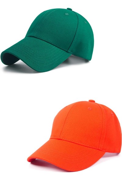 Unisex Ayarlanabilir Spor Kep Hat Şapka 2'li