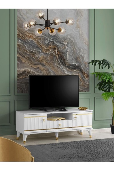 Mapa Home & Living 110 cm Kordon Mdf Mebran Kapak Tv Sehpası Mapa Home & Living 110 cm Kordon Mdf Mebran Kapak Tv Sehpası
