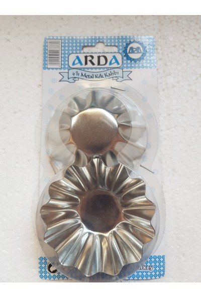 Arda Çelik Tartolet Kek & Kurabiye Kalıbı 6’lı