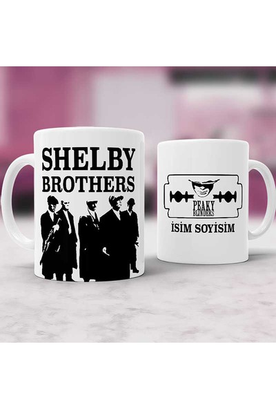 Peaky Blinders Takipçilerine Isim Baskılı Kupa Bardak