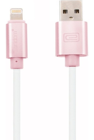 Earldom Lightning Rose Gold Manyetik Uçlu Data Kablosu 1m Earldom Lightning Rose Gold Manyetik Uçlu Data Kablosu 1m