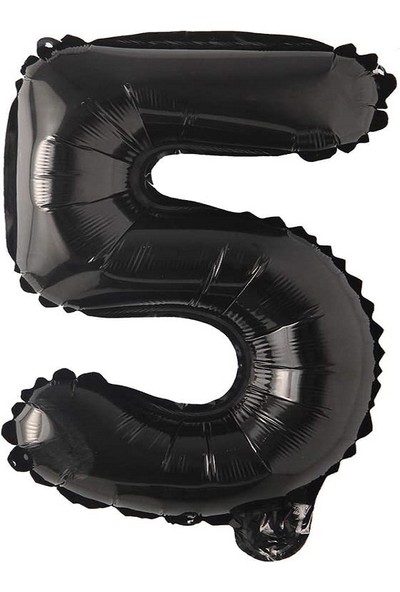 Canbolat 5 Rakamı Siyah Folyo Balon 40ınc 100CM Rakam Balon Canbolat 5 Rakamı Siyah Folyo Balon 40ınc 100CM Rakam Balon