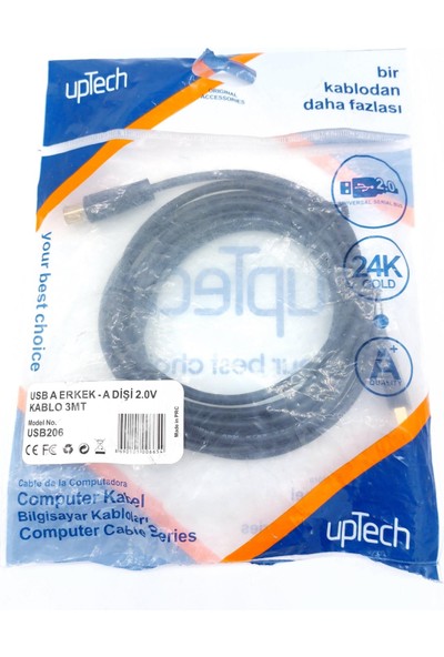 Prolink USB A Erkek - USB A Dişi Kablo 3 mt Prolink USB A Erkek - USB A Dişi Kablo 3 mt