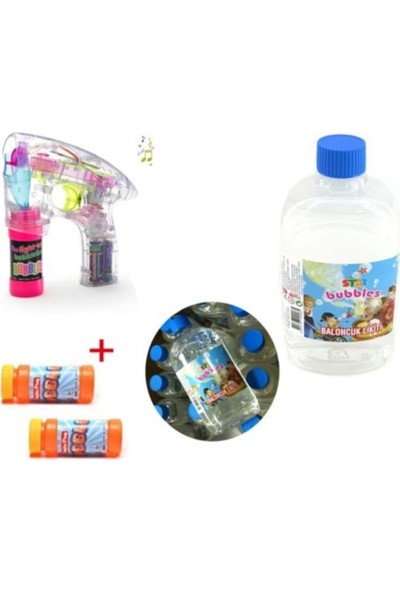Roseroi Pilli Köpük Tabancası + 500 ml Likit Baloncuk Sıvısı Roseroi Pilli Köpük Tabancası + 500 ml Likit Baloncuk Sıvısı