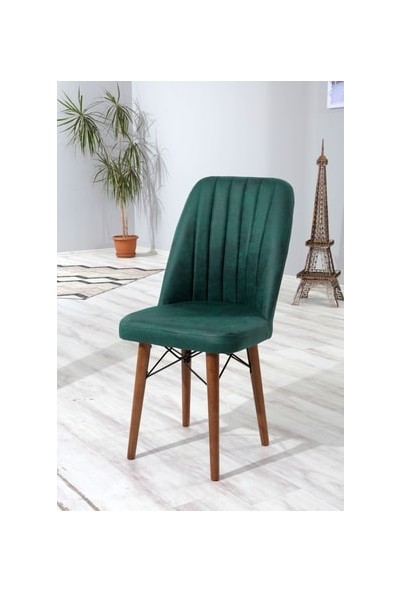 LENA HOME Sandalye 6 Adet Yeşilceviz Ayak LENA HOME Sandalye 6 Adet Yeşilceviz Ayak