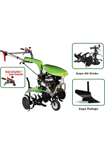 Taral 210 M Bt 200 6.5 Hp 2+1 Şanzımanlı Benzinli Çapa Makinesi + Pulluk + Alt Grup Taral 210 M Bt 200 6.5 Hp 2+1 Şanzımanlı Benzinli Çapa Makinesi + Pulluk + Alt Grup
