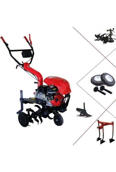 Bolat Atom 7 Hp 3+1 Benzinli Çapa Makinesi + Kazayak Aparatı