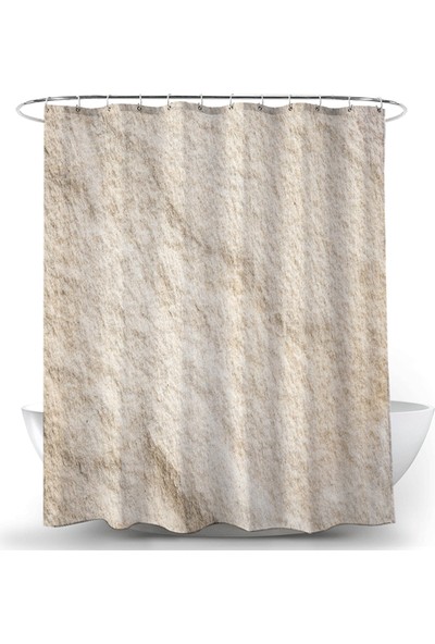 Yilegou 12 Kancalı Yıkanabilir Su Geçirmez Banyo Perdesi - Bej (Yurt Dışından) Yilegou 12 Kancalı Yıkanabilir Su Geçirmez Banyo Perdesi - Bej (Yurt Dışından)