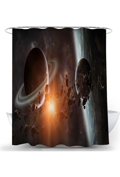 Yilegou 12 Kancalı Yıkanabilir Su Geçirmez Banyo Perdesi - Renkli (Yurt Dışından) Yilegou 12 Kancalı Yıkanabilir Su Geçirmez Banyo Perdesi - Renkli (Yurt Dışından)