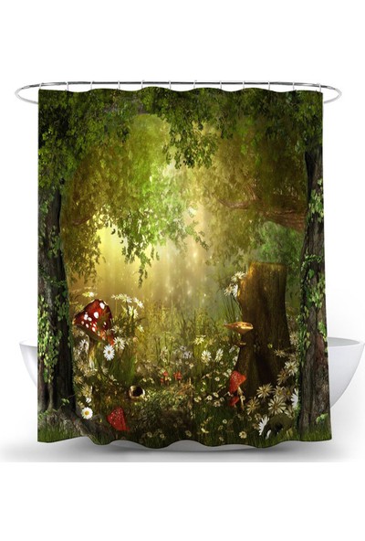 Yilegou 12 Kancalı Yıkanabilir Su Geçirmez Banyo Perdesi - Renkli (Yurt Dışından) Yilegou 12 Kancalı Yıkanabilir Su Geçirmez Banyo Perdesi - Renkli (Yurt Dışından)