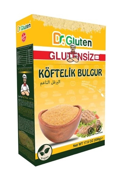 Dr. Gluten Köftelik Bulgur (Glutensiz) 500 gr Dr. Gluten Köftelik Bulgur (Glutensiz) 500 gr