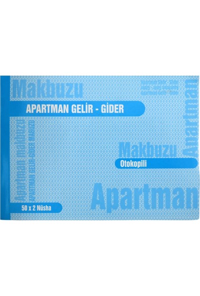 Gürmat Apartman Gelir Gider Makbuzu Otokopili 50X2 Nüsha 14X19 cm Kod:31 Gürmat Apartman Gelir Gider Makbuzu Otokopili 50X2 Nüsha 14X19 cm Kod:31