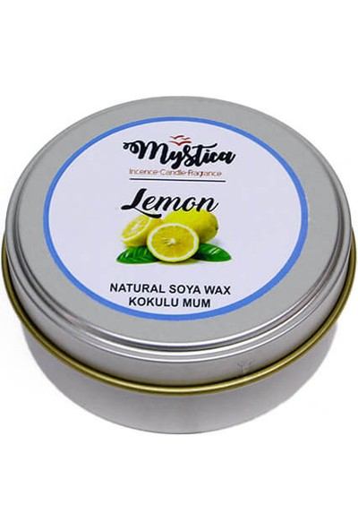 Hediyeconcepti Mum Kokulu Tenekede Lemon Soya Wax