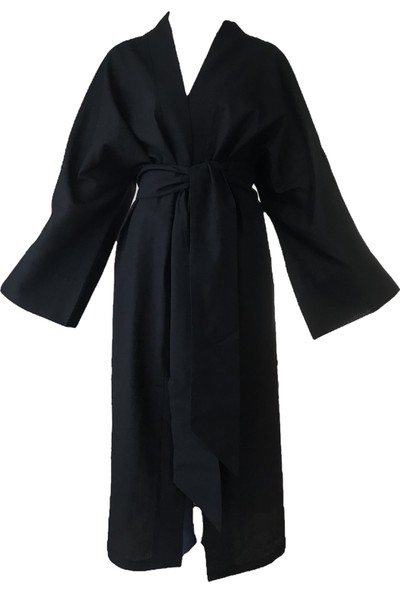 Kimonos Shop Siyahketenkimono