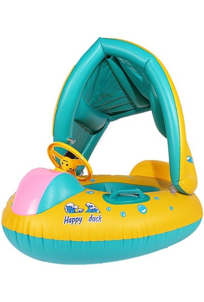 0-3 Yaş, Direksiyon ve Gölgelikli Bebek Deniz Simidi 70 Cm, Bebek Yüzme Simidi 0-3 Yaş, Direksiyon ve Gölgelikli Bebek Deniz Simidi 70 Cm, Bebek Yüzme Simidi