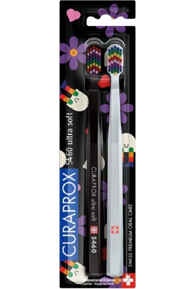 Curaprox Cs 5460 Happy Lil Teeth Edition Ultra Soft Diş Fırçası 2'li Curaprox Cs 5460 Happy Lil Teeth Edition Ultra Soft Diş Fırçası 2'li