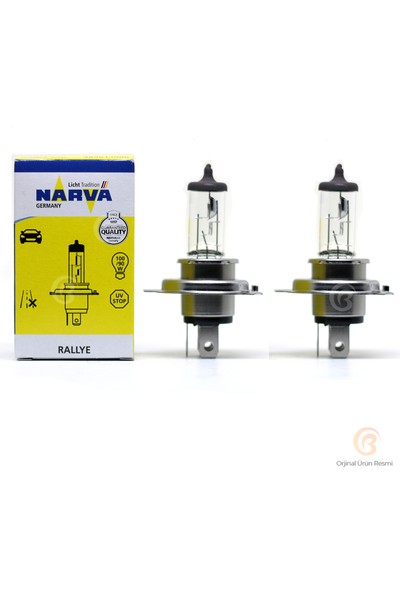 Narva Ampul H4 12V 100/90W P43T Tırnaklı - 2 Adet Narva Ampul H4 12V 100/90W P43T Tırnaklı - 2 Adet