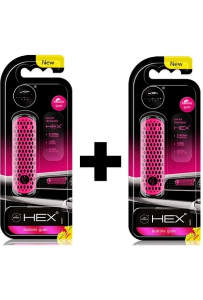 Aroma Hex Araç Kokusu Bubble Gum 1 + 1 Aroma Hex Araç Kokusu Bubble Gum 1 + 1