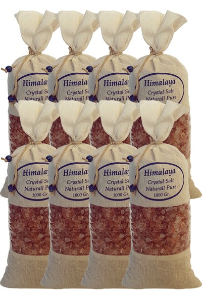 Zencefil Organik Himalaya Tuzu Bez Torbada İri Taneli Pembe Renk 8 x 1 kg Zencefil Organik Himalaya Tuzu Bez Torbada İri Taneli Pembe Renk 8 x 1 kg